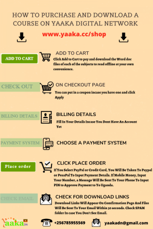 Download A Combination Of All Senior One Subjects - Yaaka Digital Network