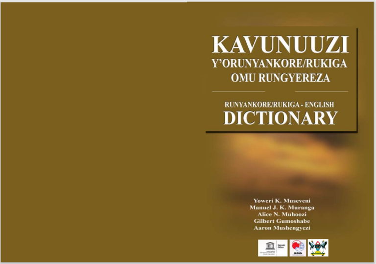 A Simplified Runyankore-Rukiga-English and English-Runyankore-Rukiga ...