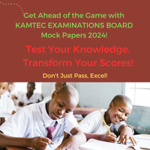 KAMTEC EXAMINATIONS BOARD Mock Papers 2024 - Yaaka Digital Network